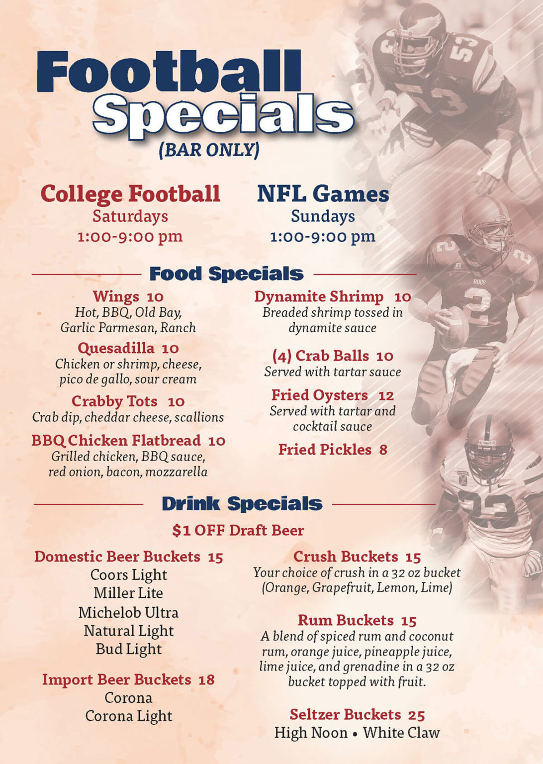 Menu – Dock House Restaurant