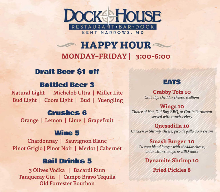 Menu – Dock House Restaurant